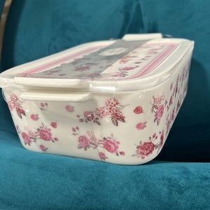 Grace pantry | Kitchen | Grace Pantry Pink Roses Flowers Porcelain Oven ...